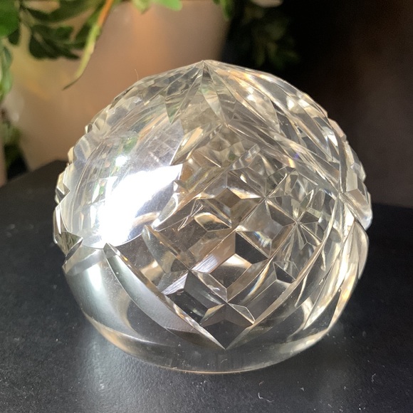 unbranded | Accents | Vintage Mcm 95s Cut Crystal Sphere Orb Cigarette ...
